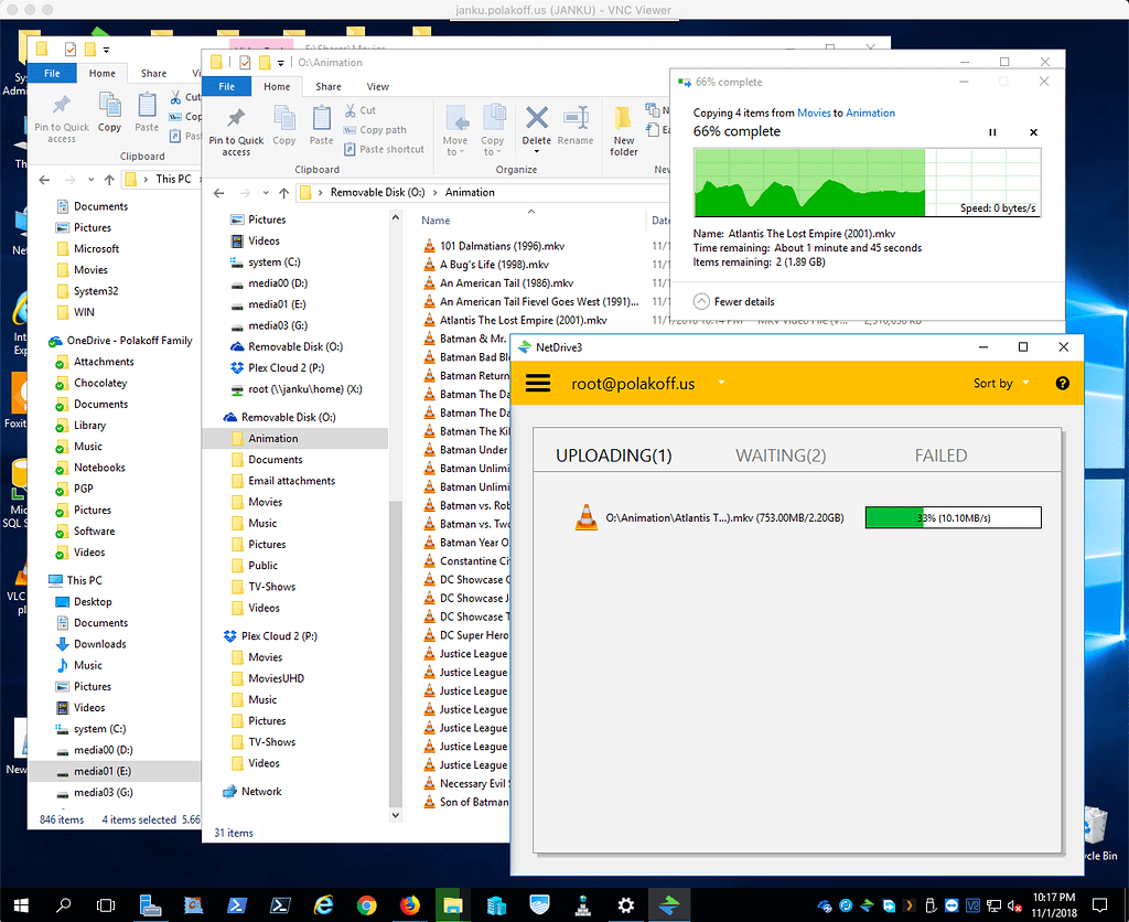 OneDrive: Shows upload speed = 0 bytes, items failed, but still ...