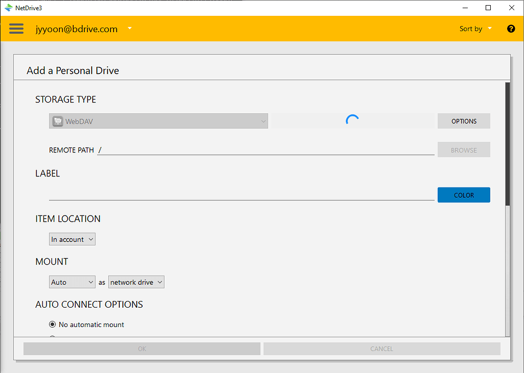 When there is a problem adding drive item (How to install the root certificate) - NetDrive ...
